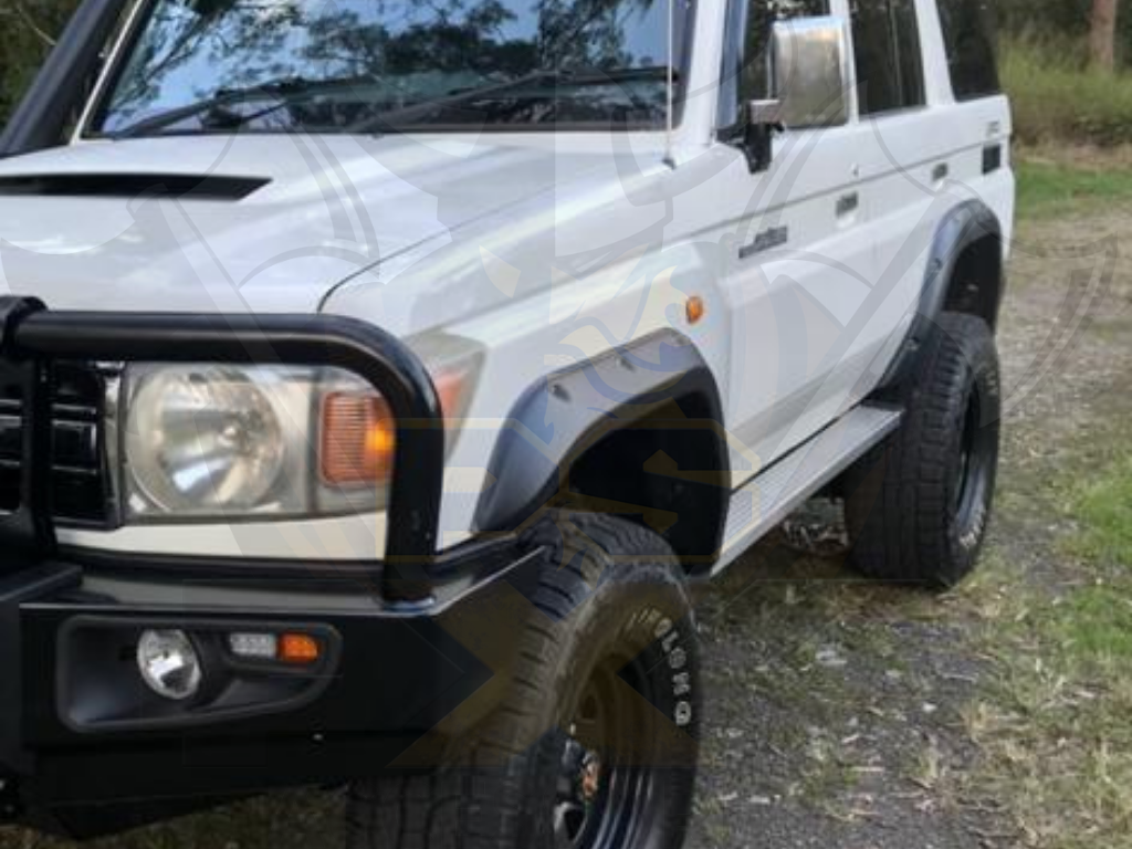Flares to suit Toyota Landcruiser 76 Series Kit Full Set 2007 Onwards ...