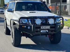 PS4X4 Premium Deluxe Bull Bar for Nissan Patrol GU Series 4+ 2004 ...