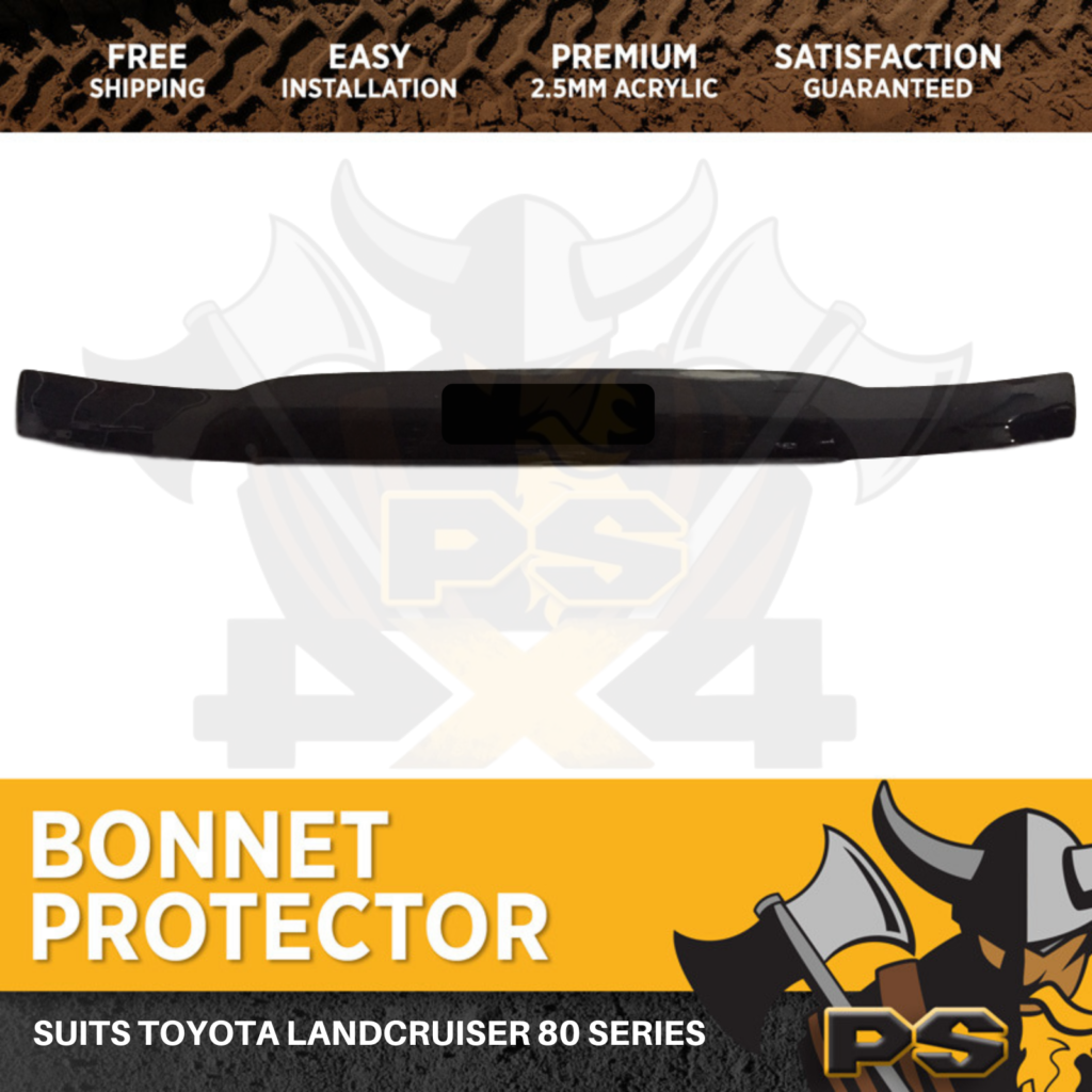 Bonnet Protector to suit Toyota Landcruiser 80 Series Tinted Guard | PS4X4