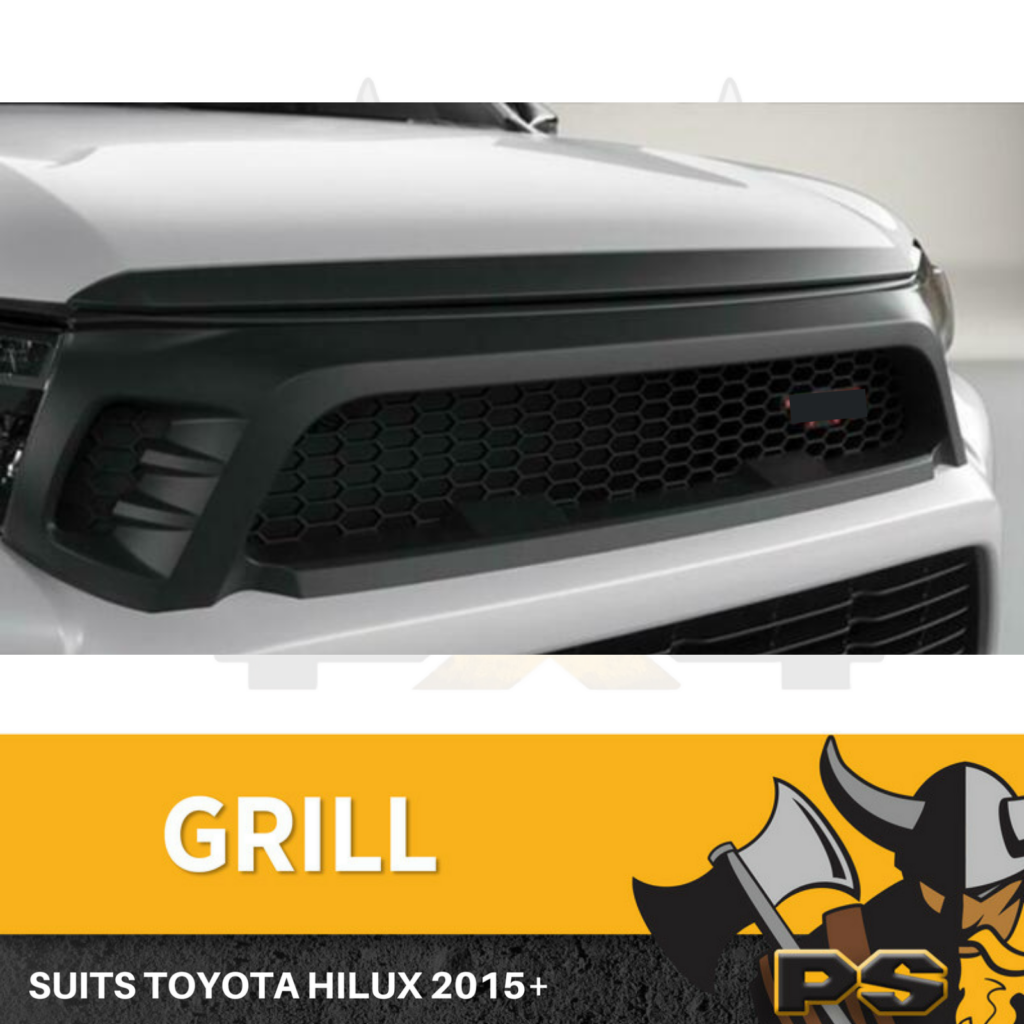 Front Grill Matte Black to suit Toyota Hilux Revo SR SR5 TRD 2015-2018 ...