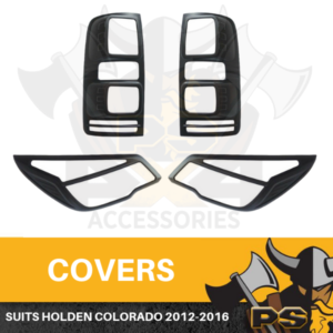 Black Head light Tail light Lamp Covers for Holden Colorado RG 2012 ...