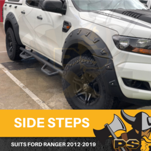 Matte Side Steps for Ford Ranger 2011-2019 Dual Cab Running Boards - PS4X4