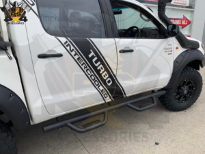 Matte Side Steps to suit Toyota Hilux 2005-2015 Dual Cab Running Boards ...