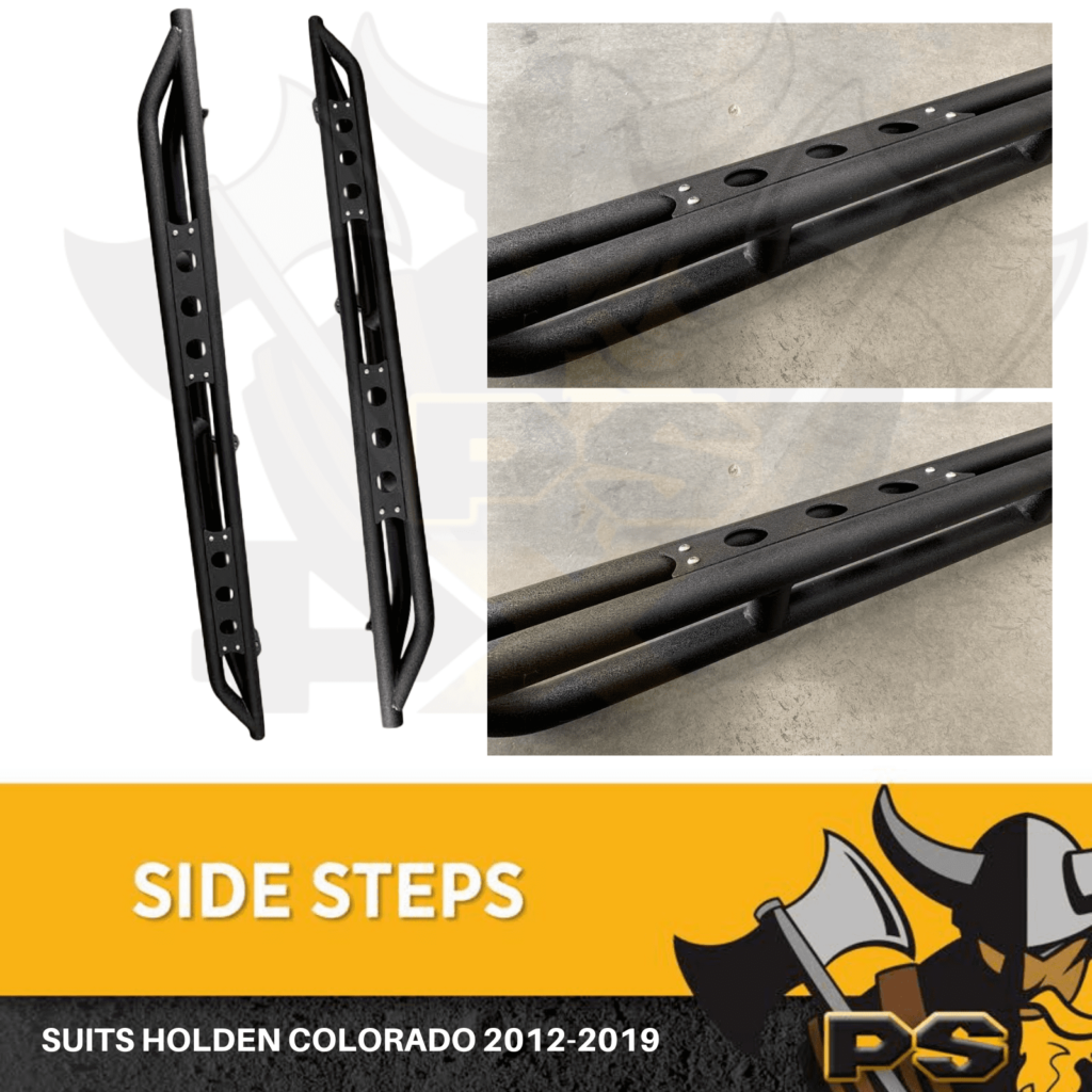Heavy Duty Side Steps for Holden Colorado 2012-2019 Dual Cab Running ...