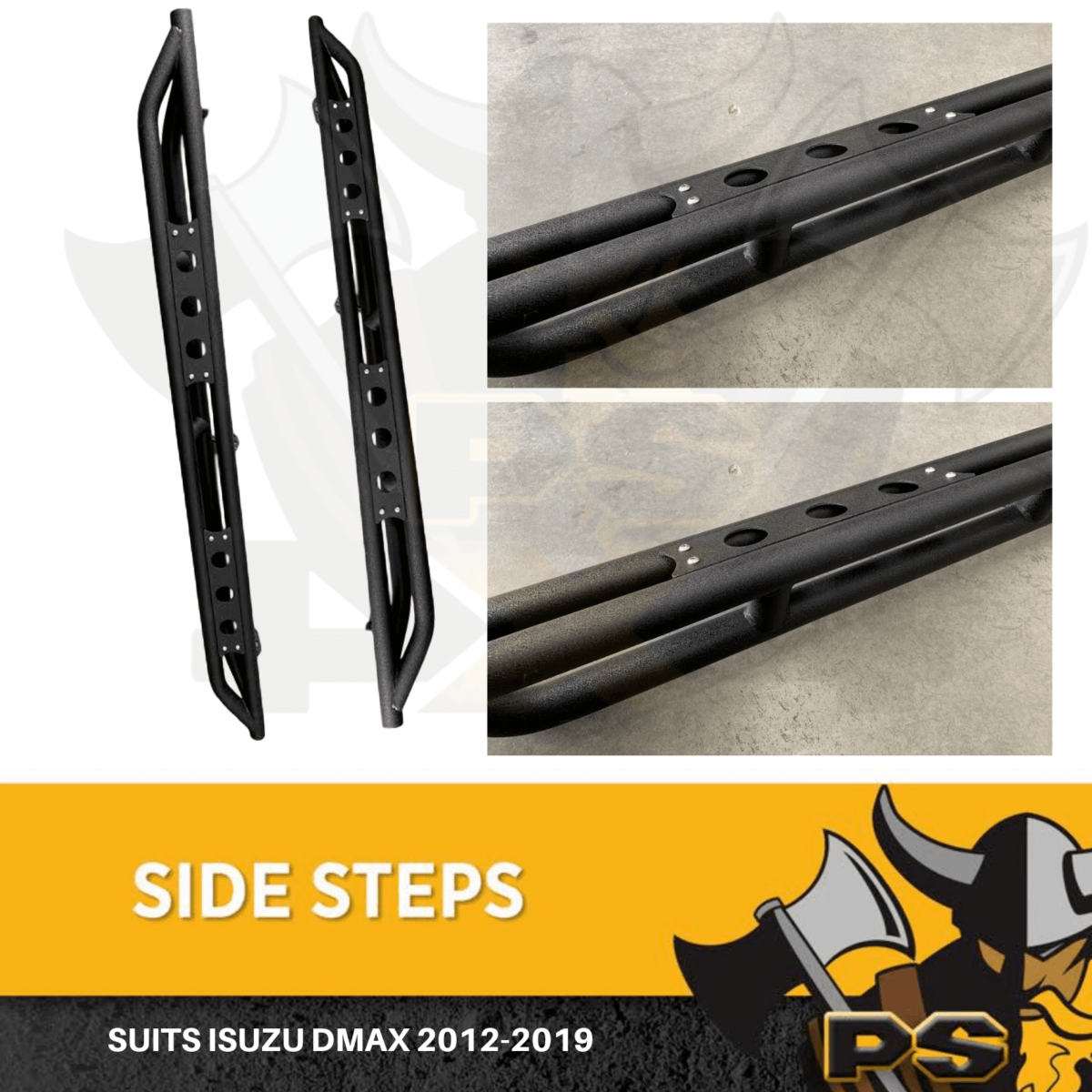 Heavy Duty Side Steps Isuzu Dmax D-max 2012-2019 Dual Cab Running ...