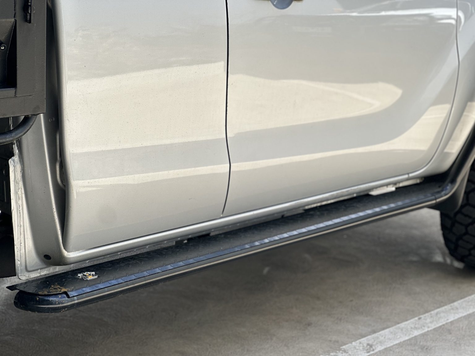 Ford Ranger Space Cab Rocksliders Black Steel Side Steps + Rail Bar ...