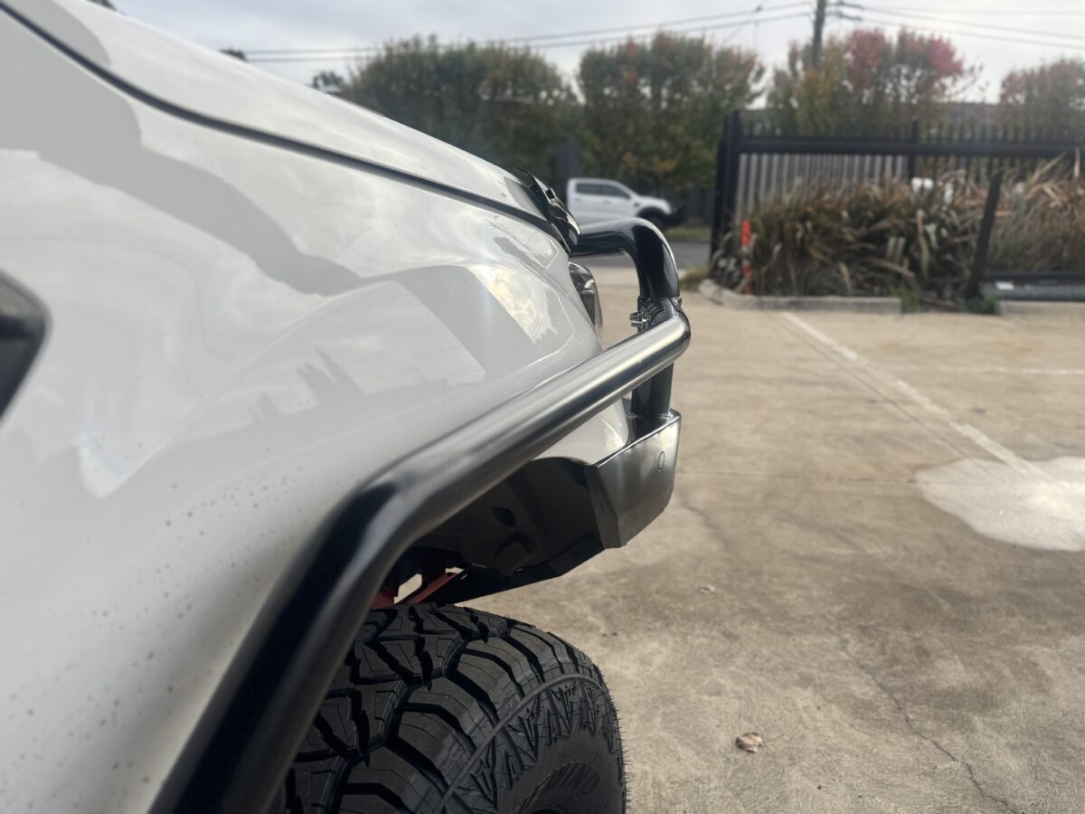 Ford Ranger Space Cab Rock Sliders Black Steel Side Steps + Rail Bar ...