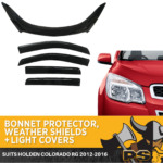 Holden Colorado RG Dual Cab BONNET PROTECTOR ,WEATHER SHIELDS ...