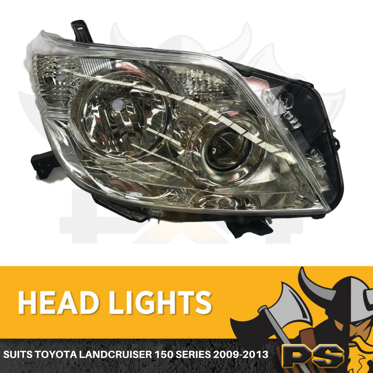Head light to suit a Toyota Prado 150 Series 2009 - 2013 RHS Headlights ...