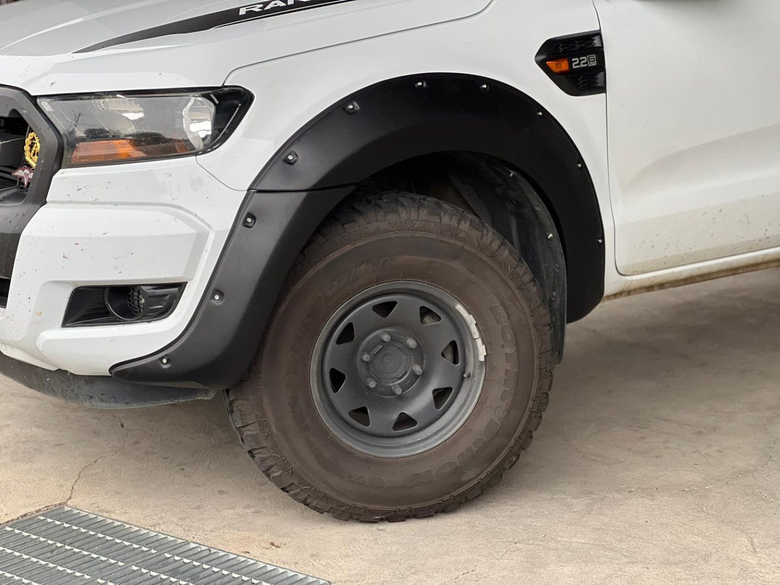 FENDER FLARES JUNGLE BLACK GUARD TRIM FITS FORD RANGER PX2 MK2 2015 ...