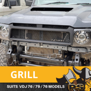 Matte Black Mesh Grill to suit Toyota Landcruiser VDJ 76 79 78 70 ...