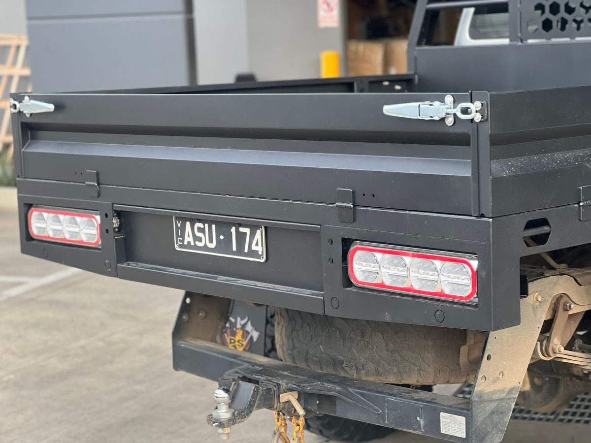 PS4X4 Matte Deluxe Predator Steel Ute Dual Cab Tray 1850 x 1850 | PS4X4