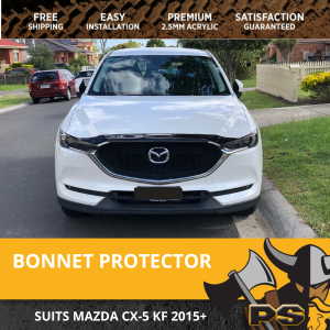 Tinted Bonnet Protector Guard for Mazda CX-5 CX5 KF 2017 - 2021 | PS4X4