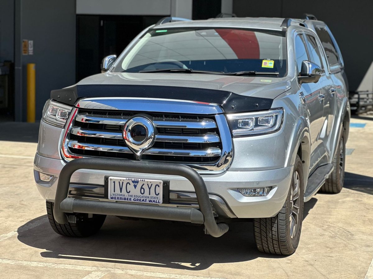 PS4X4 Nudge Bar Powder Coated Black Guard to suit GWM Great Wall Cannon ...