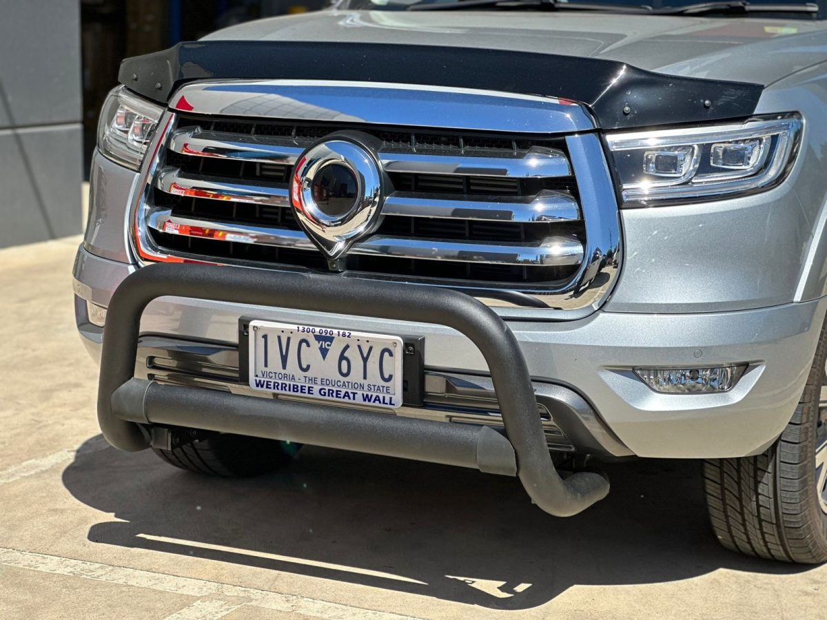 PS4X4 Nudge Bar Powder Coated Black Guard to suit GWM Great Wall Cannon ...