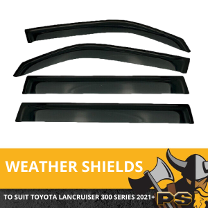 Weather Shield Weather Visors Tinted to suit Toyota Landcruiser LC 300 ...